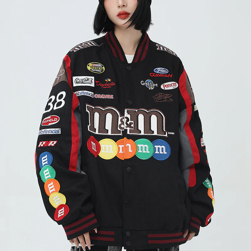 M&M NASCAR RACING JACKET BLACK – paywithvisa